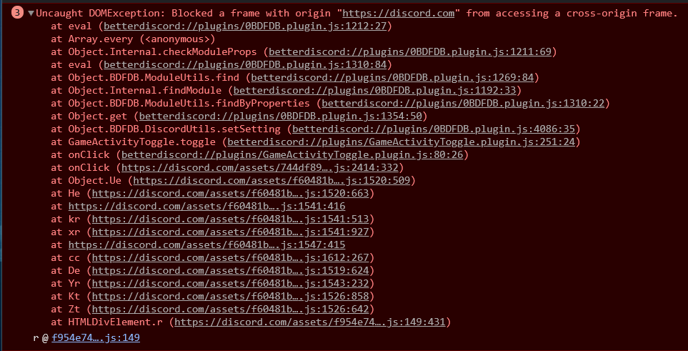 [BUG] - GameActivityToggle.plugin · Issue #2186 · mwittrien/BetterDiscordAddons · GitHub