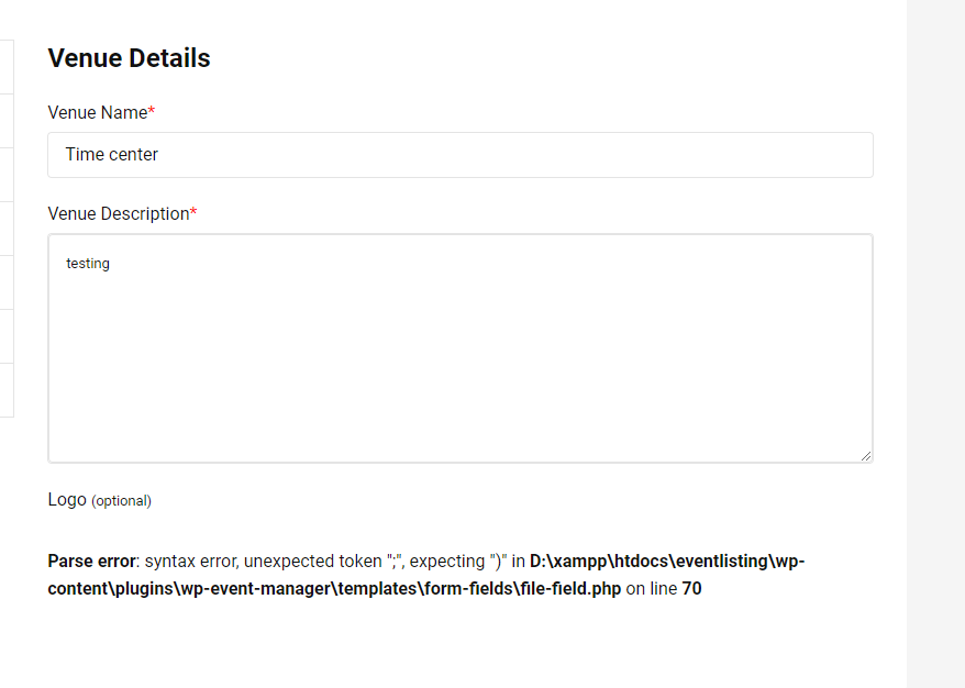 WordPress org : Security Issues · Issue #1080 · wpeventmanager/wp-event-manager · GitHub