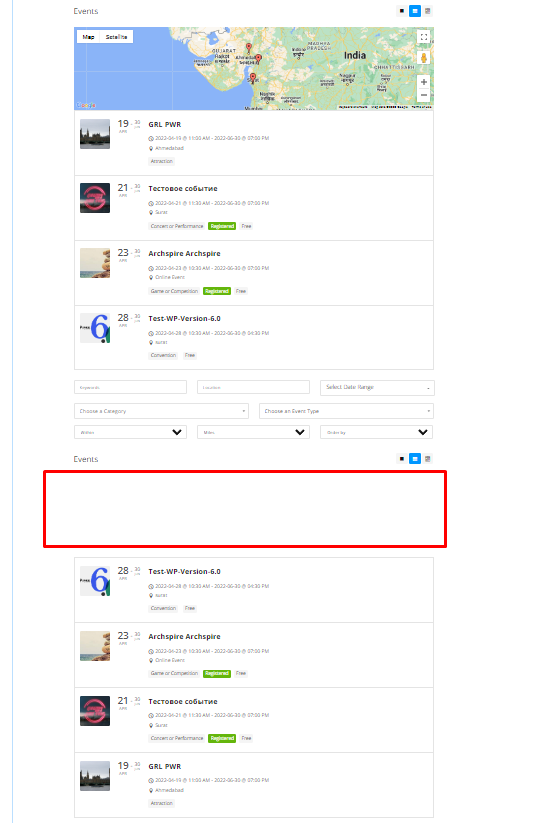 Map is not showing with event listing option · Issue #53 · wpeventmanager/wpem-divi-elements ...