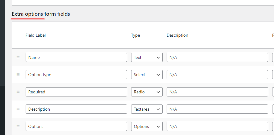 Need to change name from Extra options form fields to Extra Toppings form fields · Issue #159 ...