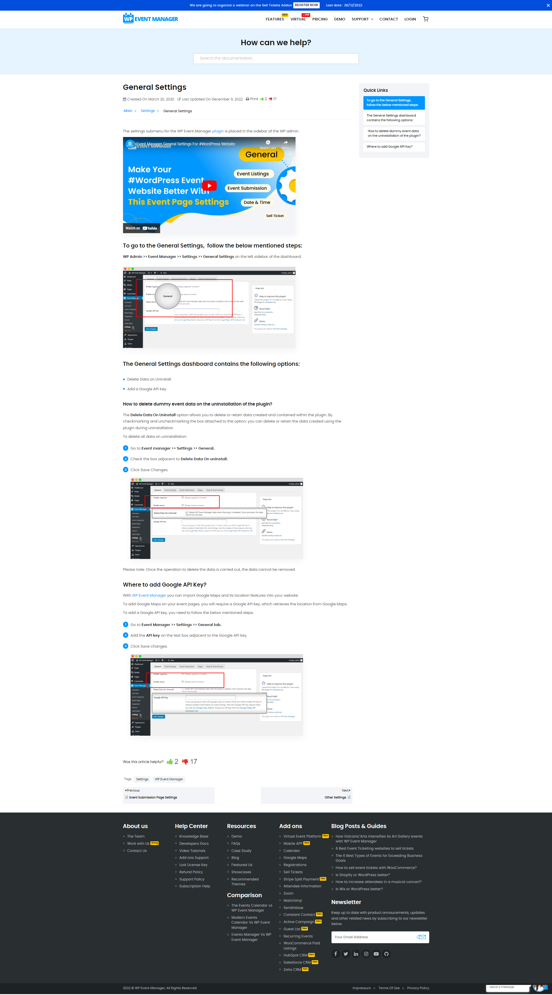 Missing screenshot for the organizer in the general tab · Issue #1166 · wpeventmanager/wp-event ...