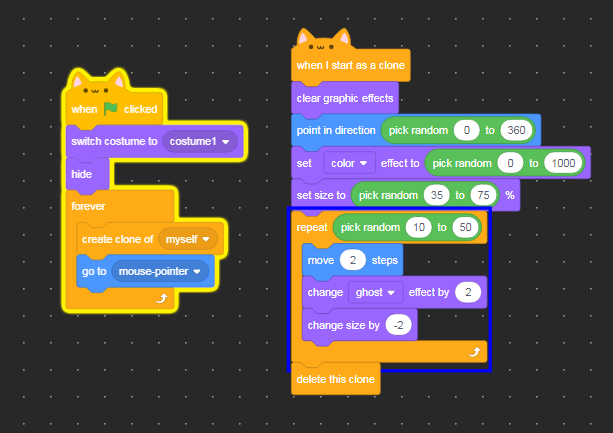 Make the "Highlight currently running blocks" addon look cleaner · Issue #1886 · ScratchAddons ...