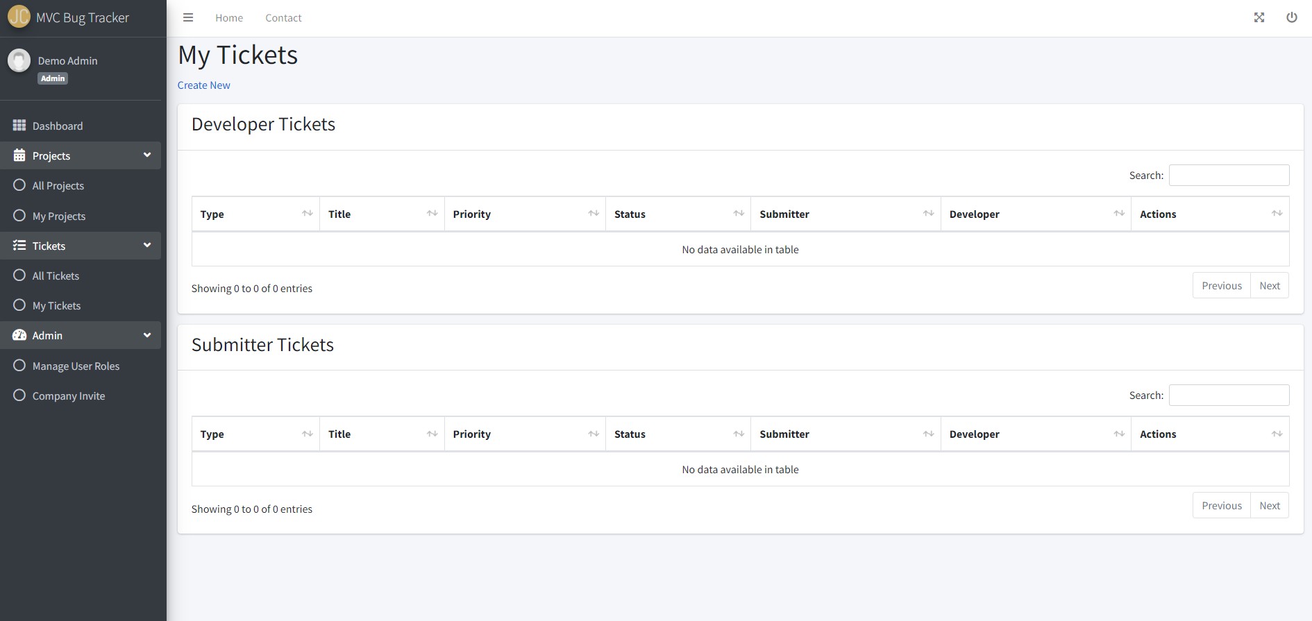 Github Javbdford Dotnet Core Bugtracker A Custom Designed Core Application With