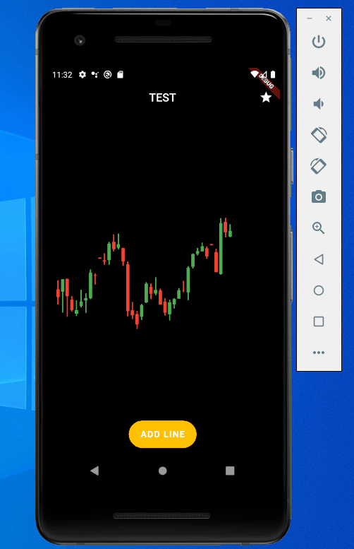 When drawing a Spline line on a candle stick chart, the setting of the ...
