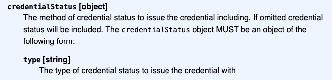 Require type property in `options.credentialStatus` · Issue #395 · w3c-ccg/traceability-interop ...