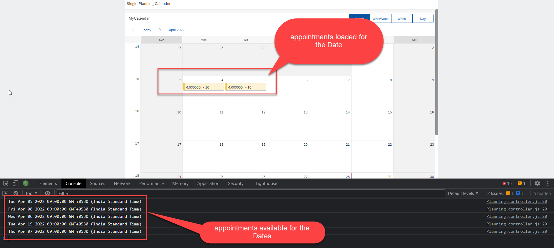 sap.m.SinglePlanningCalendar not loading all the appointments · Issue ...