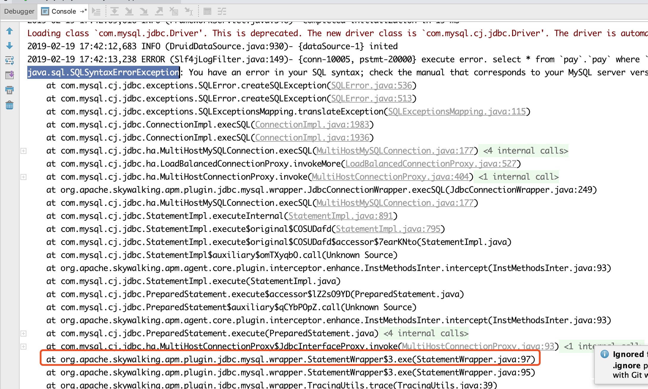 app error occured while query with parameters on replication mode of ...