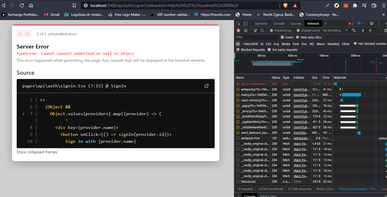 Error when trying to make a signin page · nextauthjs next-auth · Discussion #930 · GitHub