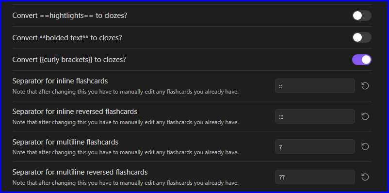 [BUG] Clozes not working on flashcards · Issue #779 · st3v3nmw/obsidian-spaced-repetition · GitHub