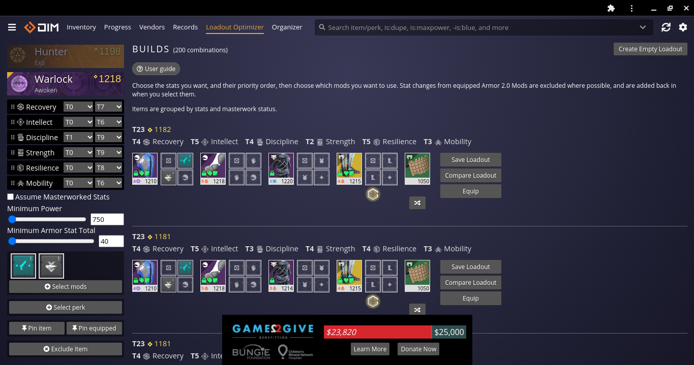 Mods in Loadout Optimizer not working · Issue #6280 · DestinyItemManager/DIM · GitHub