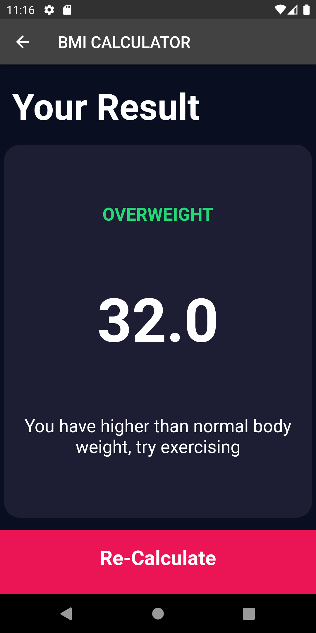 GitHub - agamairi/BMI-Calculator: Made a BMI Calculator using flutter and dart