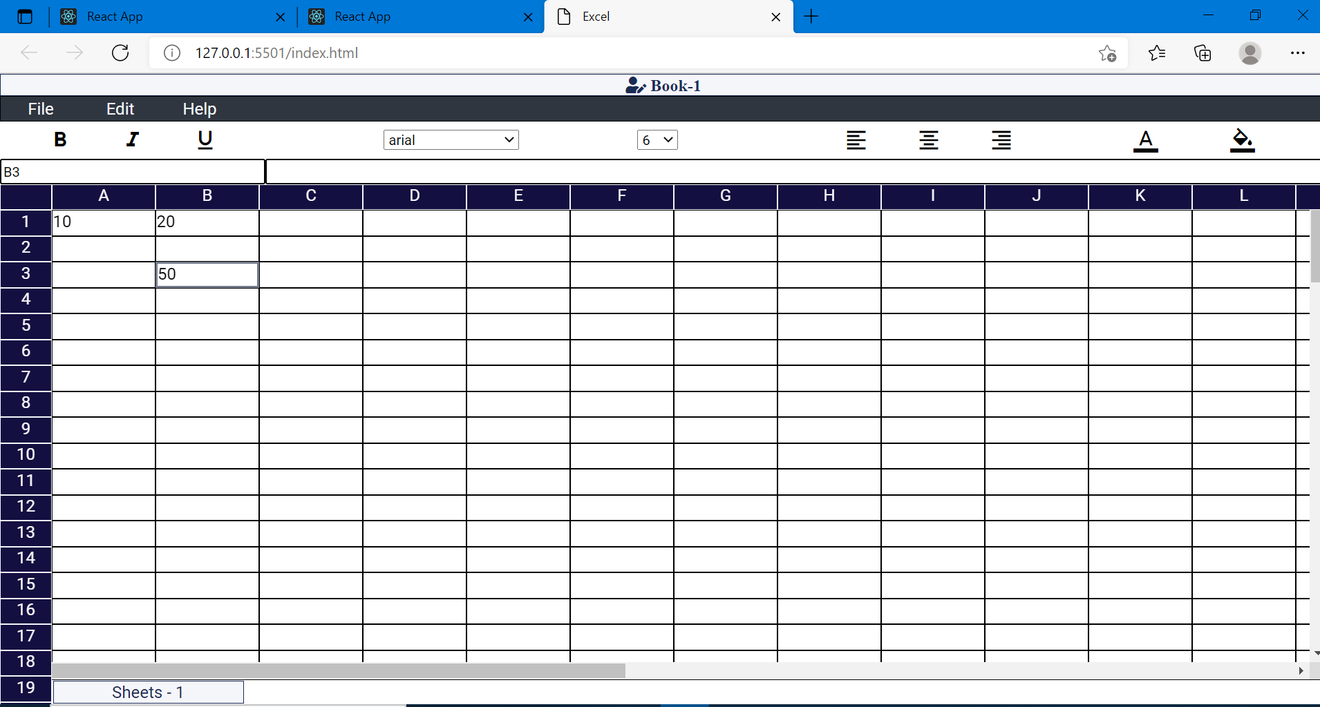 GitHub - mohak3singh/EXCEL_Application: Created an EXCEL Desktop Clone with complete formula bar ...