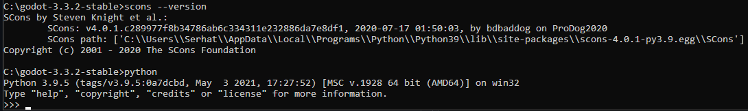 "UnicodeDecodeError" when compiling Godot 3.3.2 with SCons 4.0.1 · Issue #49850 · godotengine ...