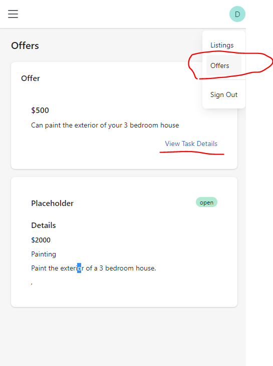 [Service Provider] User can browse posted tasks by the customer and make an offer · Issue #185 ...