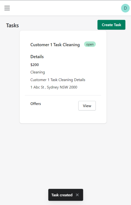 [Customer] User can post a job (i.e. Create a task) · Issue #179 · codesydney/migram-frontend ...