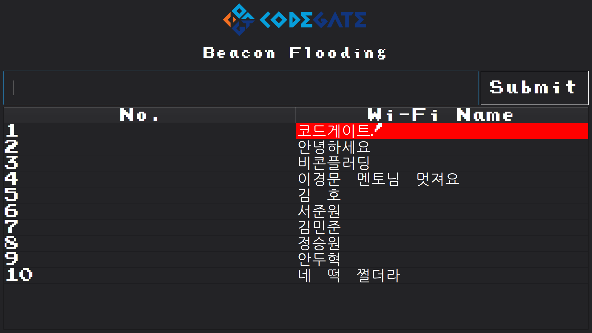 GitHub - AidenKim-com/codegate-beacon-flood: 하지만!