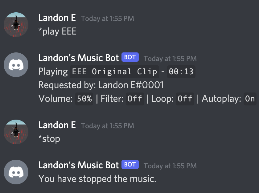 GitHub - DiscordBotTutorials/Landons-Music-Bot: A simple music bot.