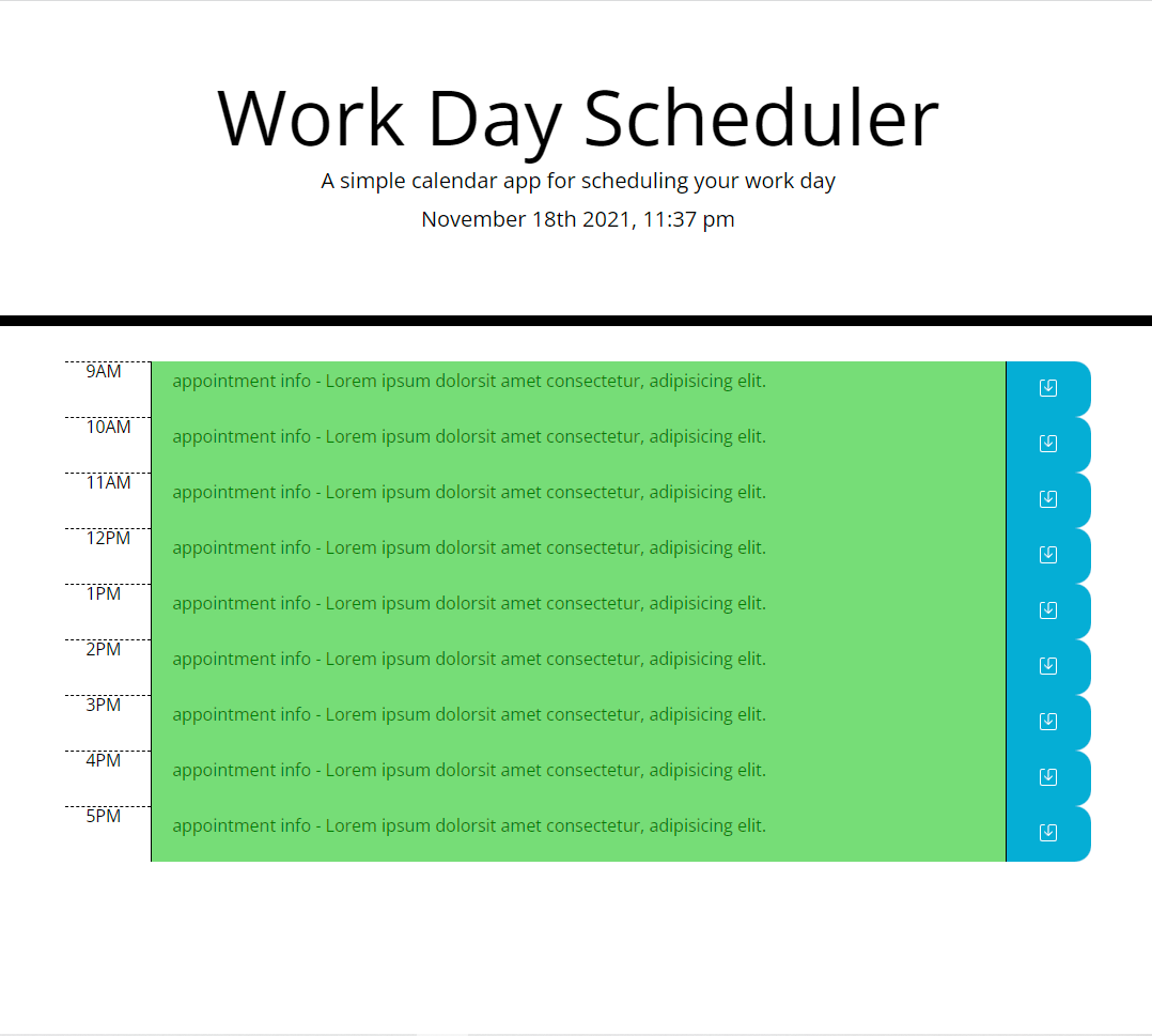GitHub - shivermotion/work_day_scheduler: A simple calendar application ...