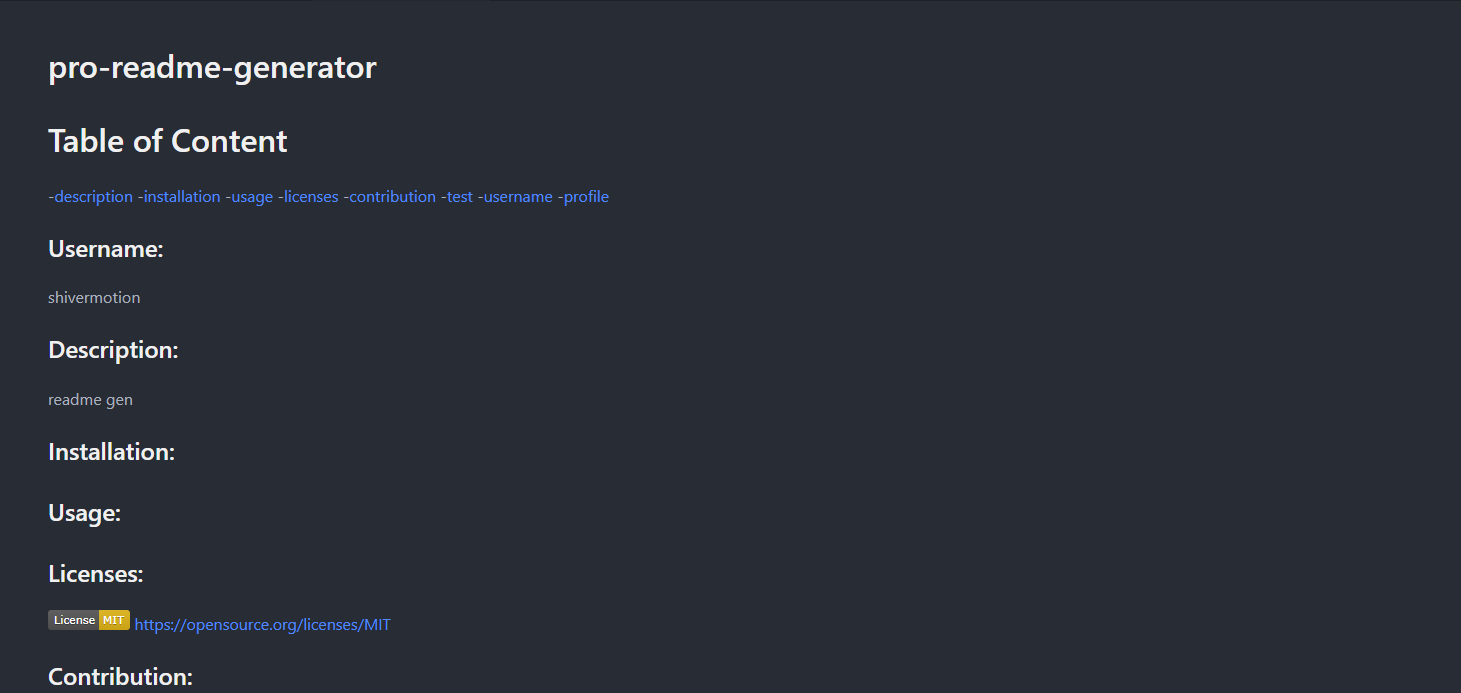 GitHub - shivermotion/Professional-Readme-Generator