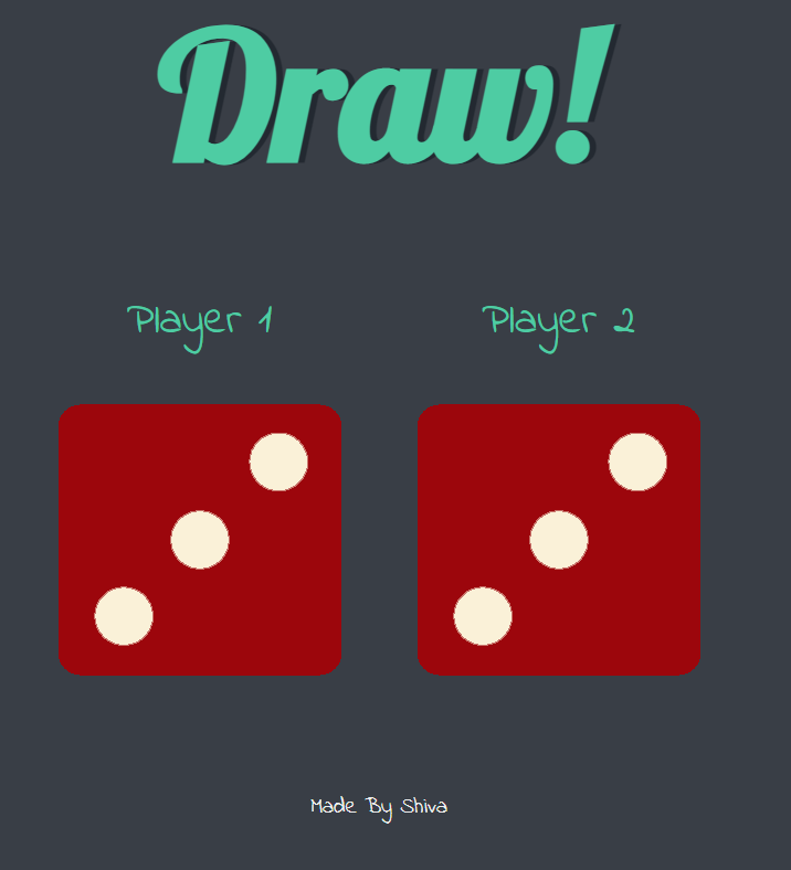 GitHub - sm-1327/Dice-Challenge: Dice Challenge Website