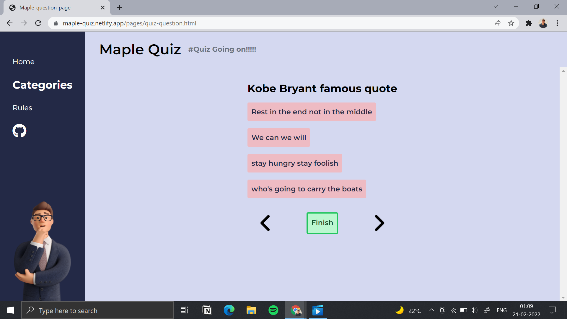 GitHub - krishanu2911/Maple-quiz: This is a quiz app which is responsive which can be played ...