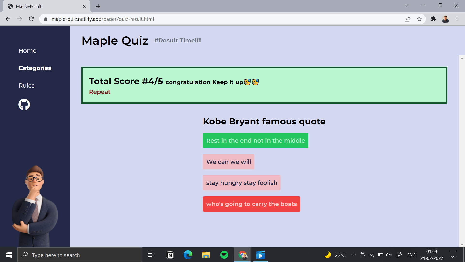 GitHub - krishanu2911/Maple-quiz: This is a quiz app which is responsive which can be played ...
