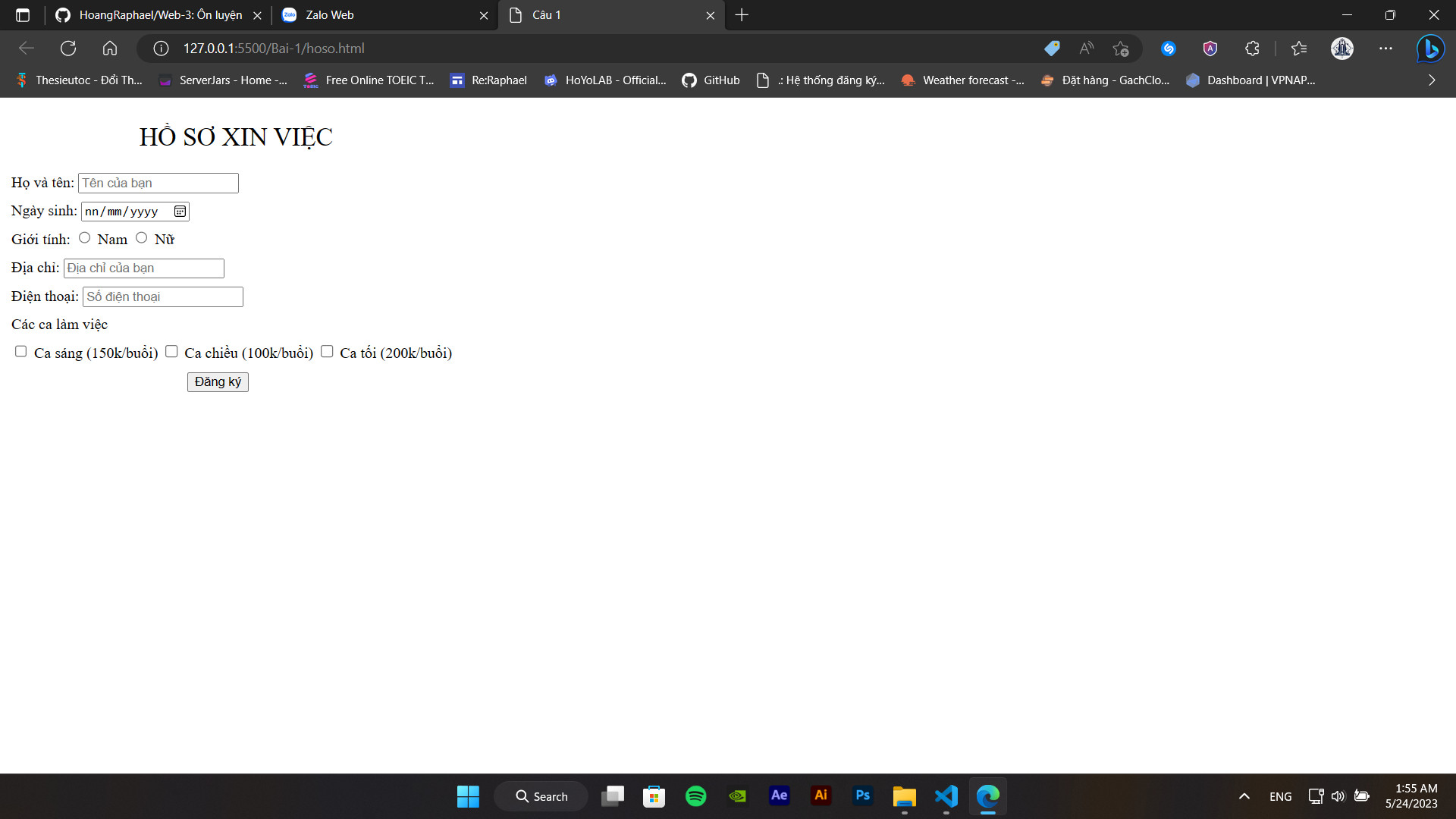 GitHub - HoangRaphael/Web-3: Ôn luyện