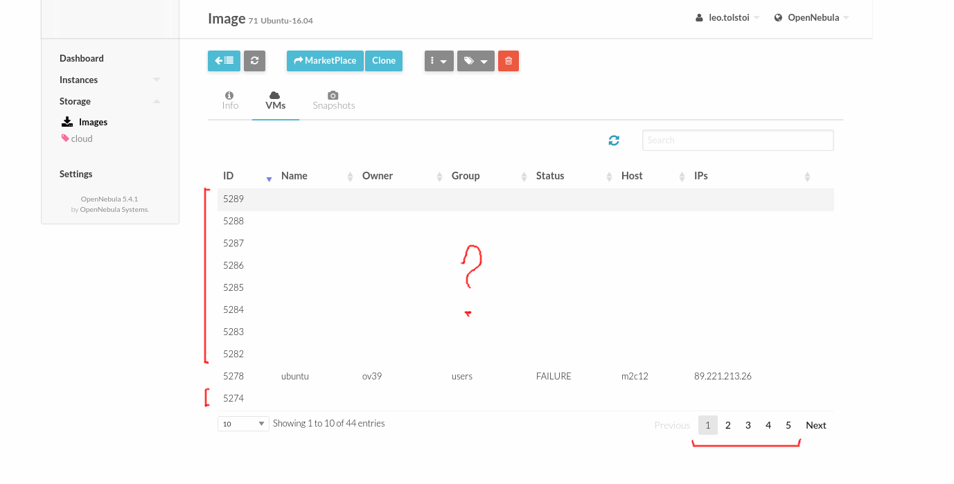 Sunstone: User can see vms id who uses image even if he have no access to them · Issue #1388 ...