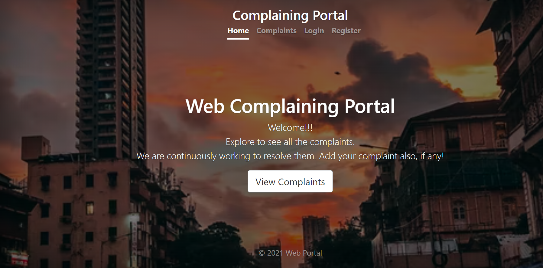 GitHub - Rishab-Singla/Web_Complaining_Portal