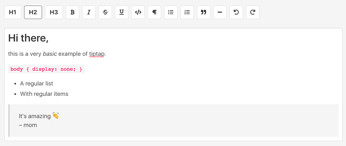 Custom class and outline in ProseMirror editor · Issue #524 · ueberdosis/tiptap · GitHub
