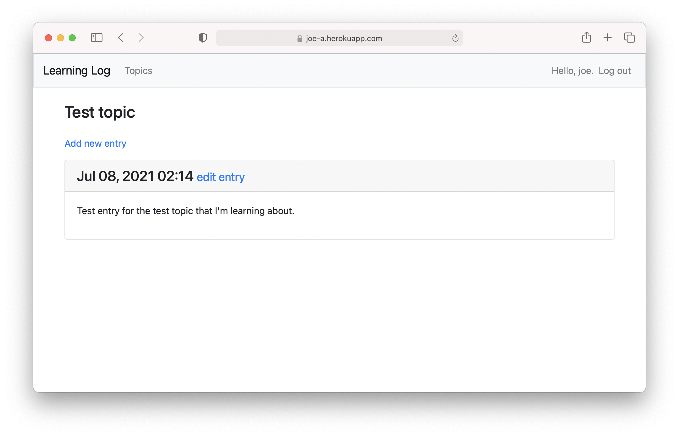 GitHub - joe-alvarado/learning_log