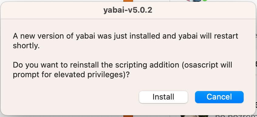 Problem: Infinite yabai popup windows · Issue #1664 · koekeishiya/yabai · GitHub