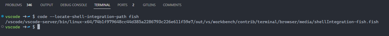 Containers: Fish shell integration path wrong · Issue #7286 · microsoft/vscode-remote-release ...