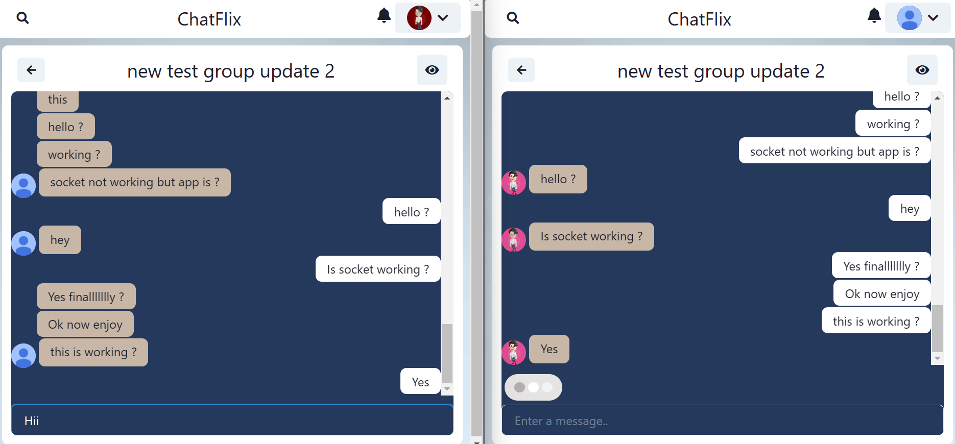 GitHub - tusharjain365/chatflix: MERN Chat app