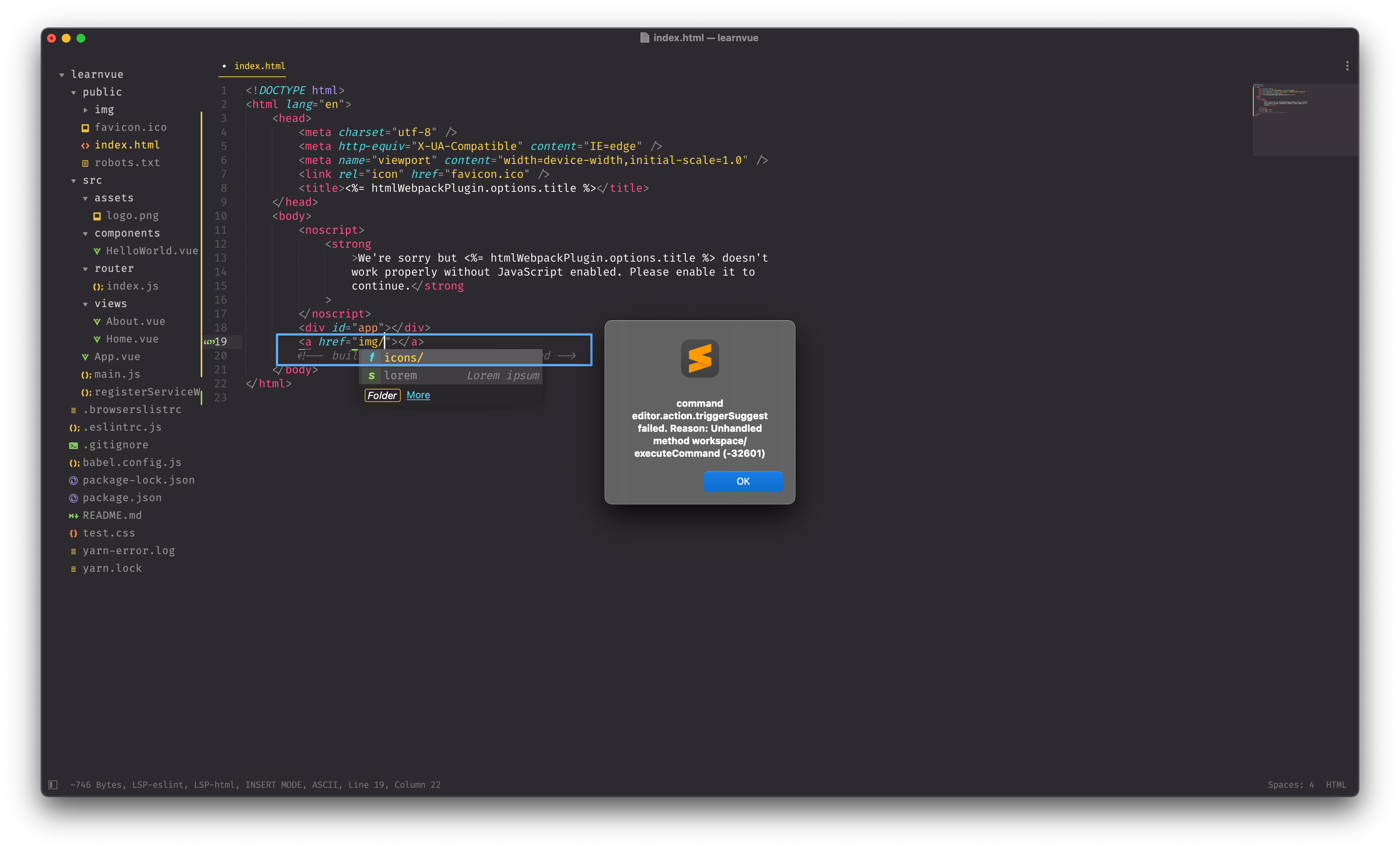editor.action.triggerSuggest failed. · Issue #23 · sublimelsp/LSP-html ...