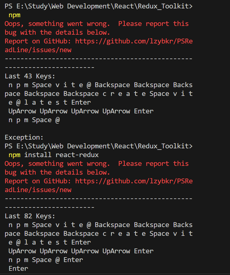 Getting This Error While Pressing `` In The Terminal · Issue 3822 · Powershellpsreadline · Github 7521