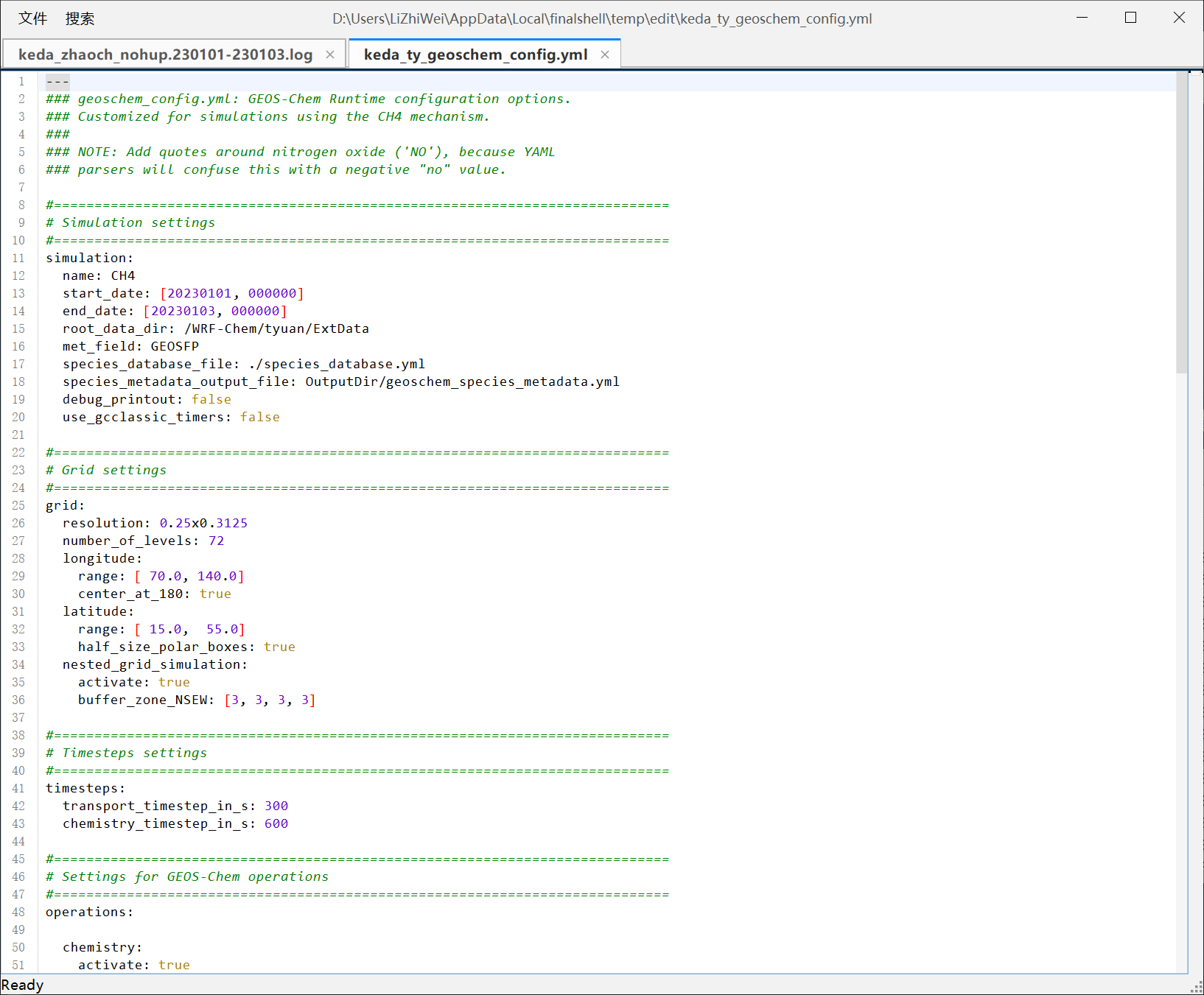 A question about switching to GEOS_0.25x0.3125_CH · Issue #2016 ...