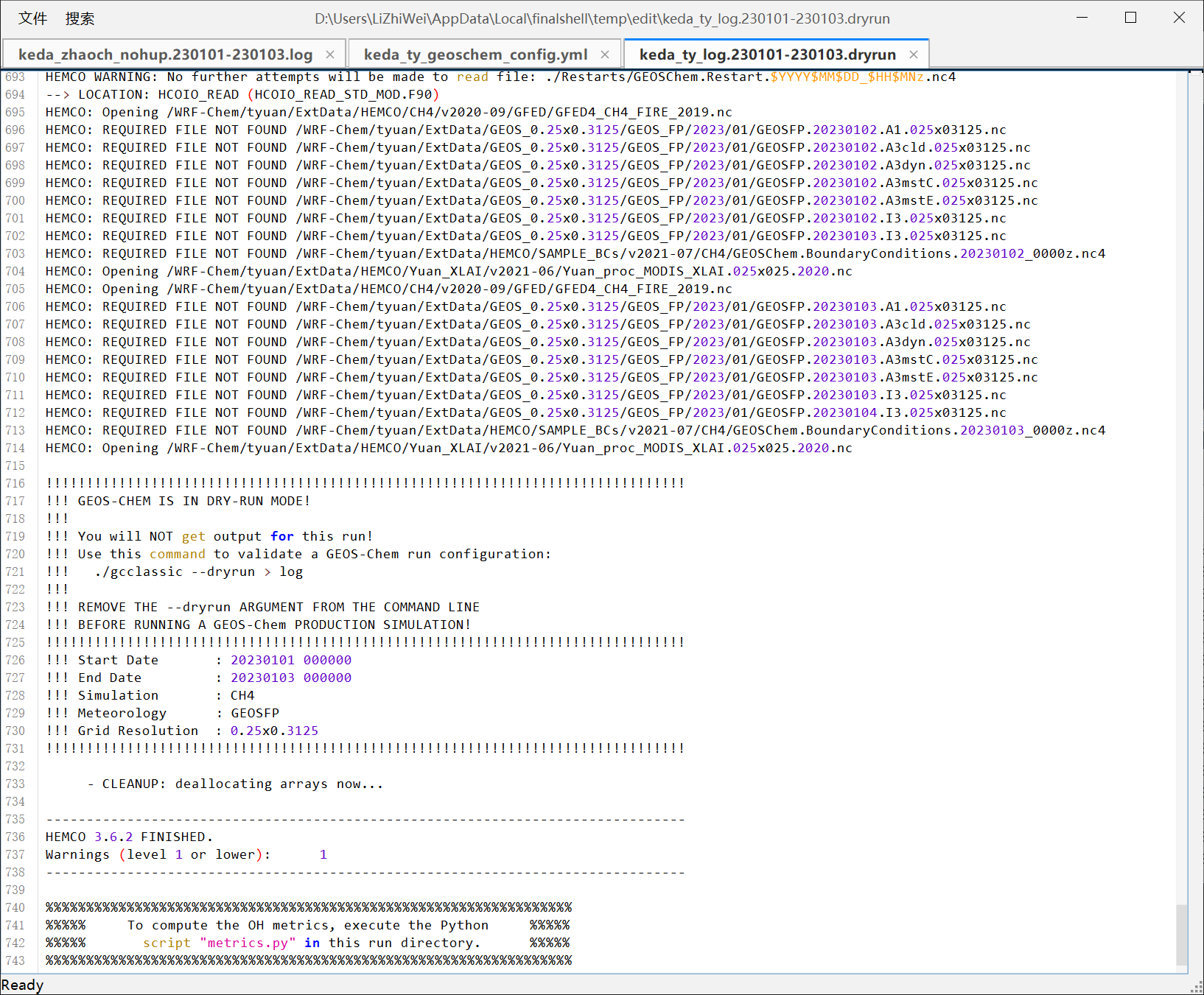 A question about switching to GEOS_0.25x0.3125_CH · Issue #2016 · geoschem/geos-chem · GitHub