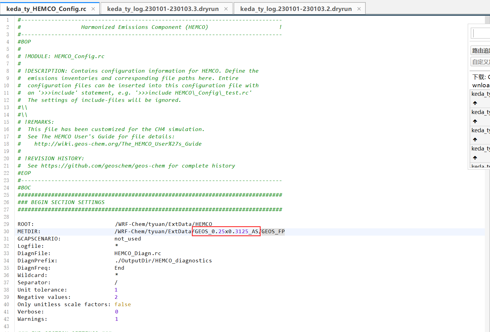 A question about switching to GEOS_0.25x0.3125_CH · Issue #2016 · geoschem/geos-chem · GitHub