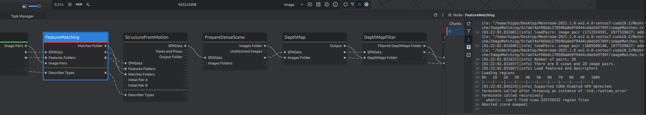 Aborted Core Dumped What Should I Do · Issue 1368 · Alicevisionmeshroom · Github