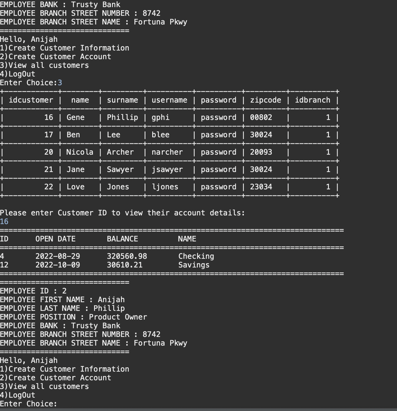 GitHub - anijahp/Bank-Management-Project: CRUD Console Based Bank ...