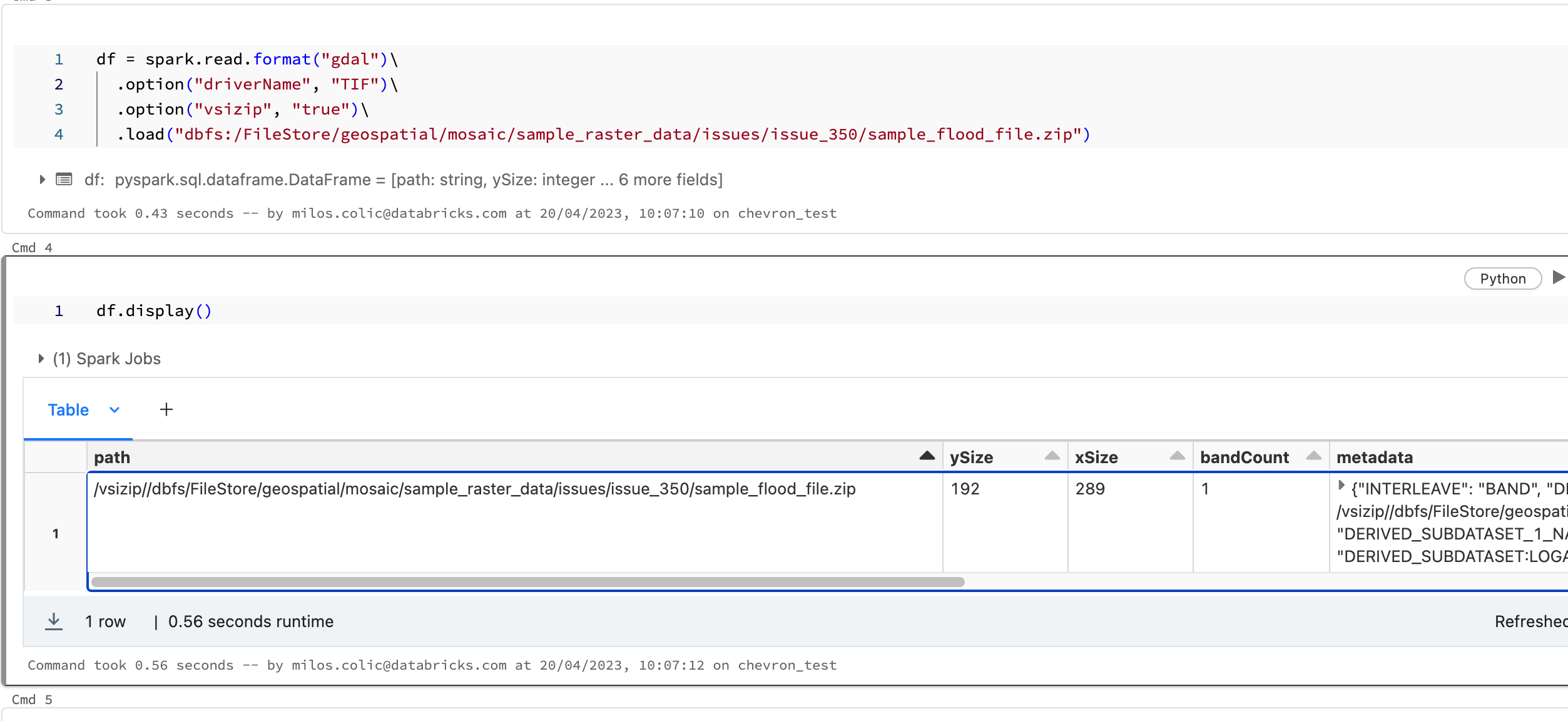 GDAL read is empty? · Issue #350 · databrickslabs/mosaic · GitHub