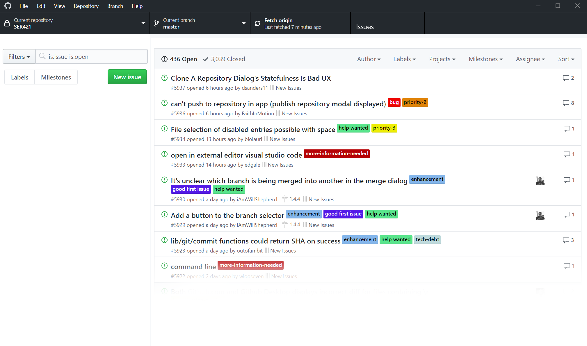 Issues · Issue #13895 · desktop/desktop · GitHub