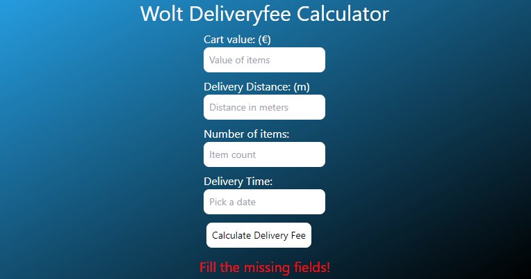 GitHub - Nekmayne/Wolt-Calculator