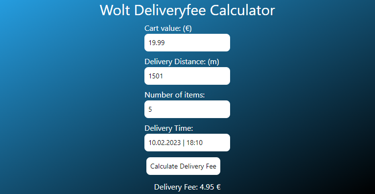 GitHub - Nekmayne/Wolt-Calculator