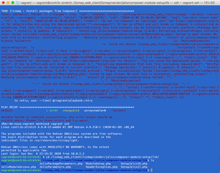 L'installation de lizmap par vagrant échoue · Issue #1972 · 3liz/lizmap-web-client · GitHub