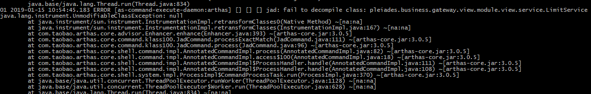 jdk11.0.1 jad class 报错 · Issue #450 · alibaba/arthas · GitHub
