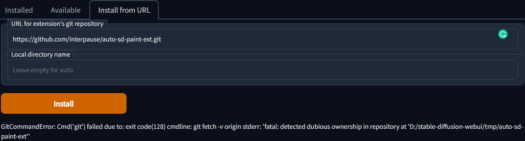 auto sd paint, installs but does not install anything · Issue #61 · Interpause/auto-sd-paint-ext ...