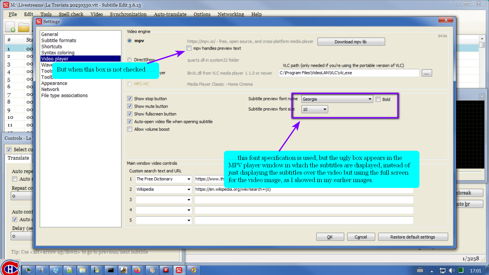 The preview font isn't working when in WebVTT format. · Issue #6970 · SubtitleEdit/subtitleedit ...