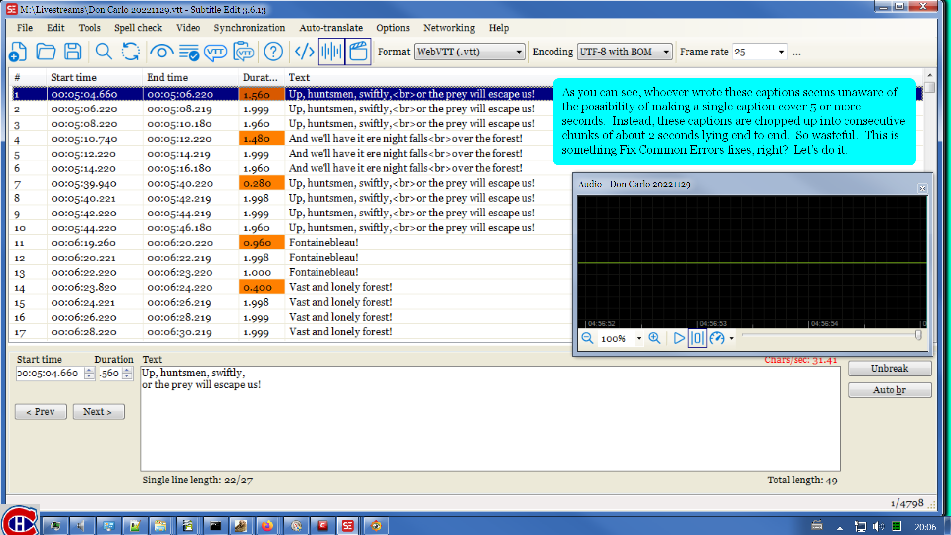 3.6.13/151: Fix Common Errors doesn't seem to be fixing anything · Issue #7086 · SubtitleEdit ...
